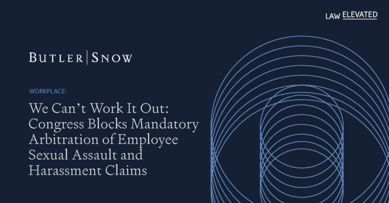 Butler Snow We Cant Work It Out Congress Blocks Mandatory